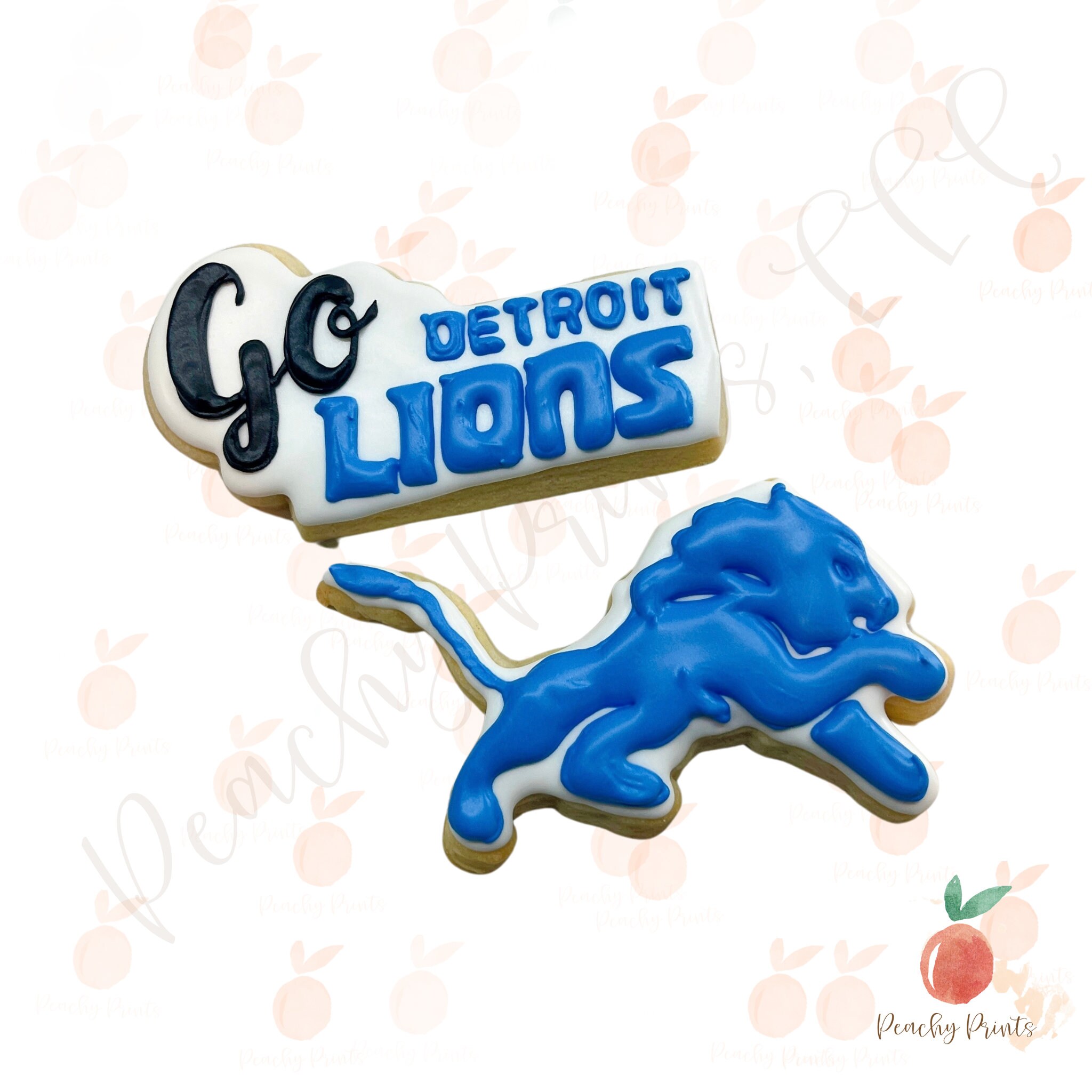 Detroit Lions Cookie Cutter SET - Etsy