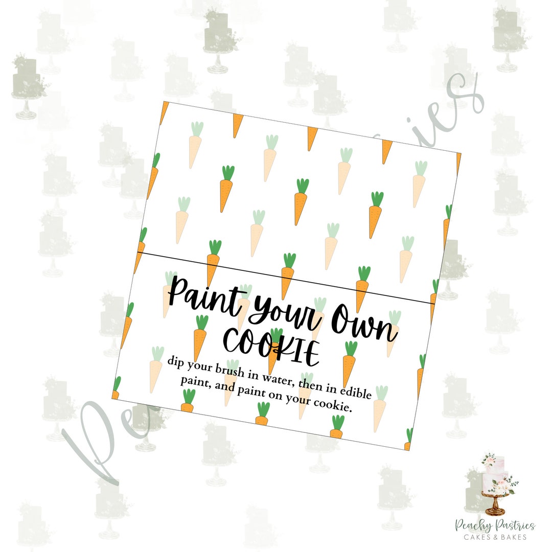 Carrot PYO Topper - DIGITAL DOWNLOAD - Etsy
