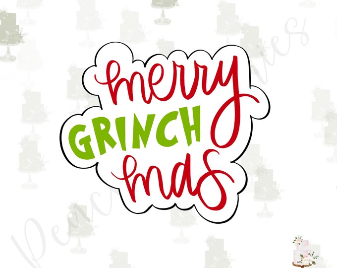Merry Grinch Mas Cookie Cutter - Etsy