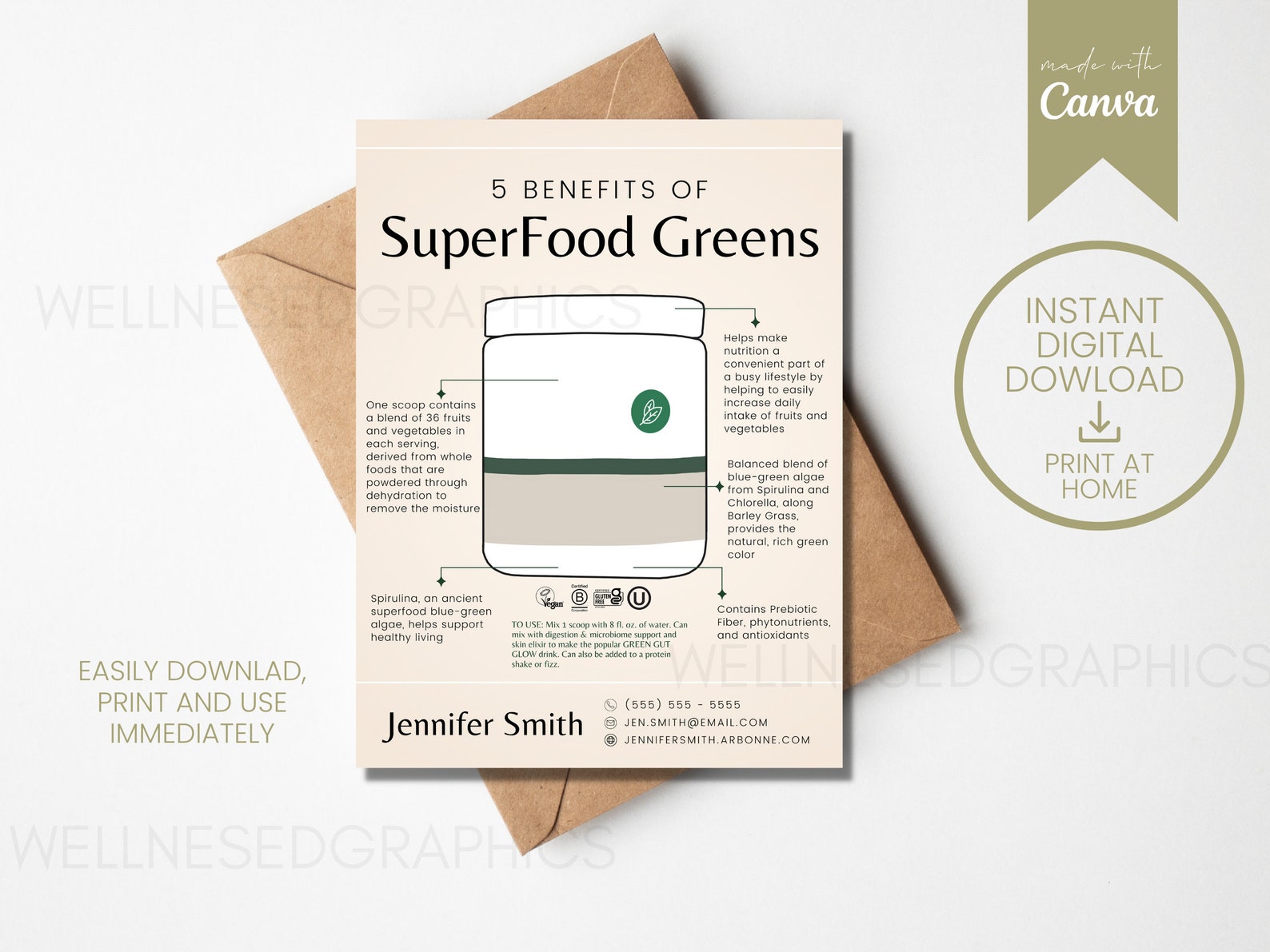 NUTRITION SAMPLE CARD Bundle | Arbonne Inspired | Sample Cards | 30-day ...