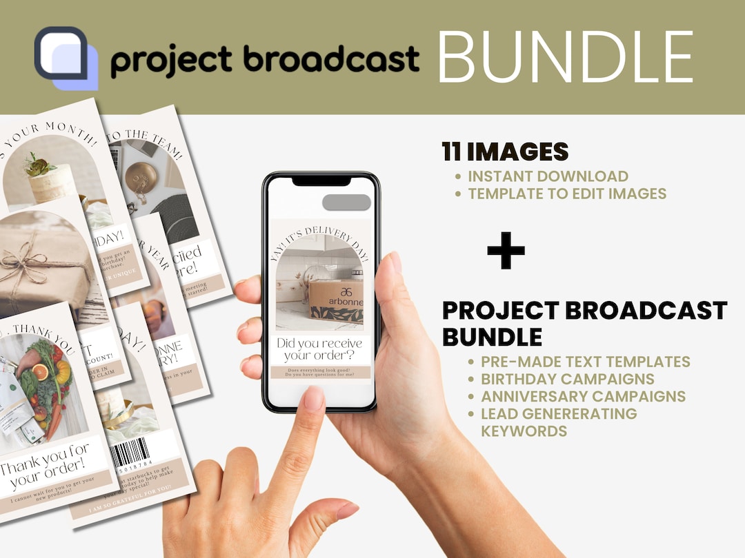 PROJECT BROADCAST BUNDLE | Arbonne Inspired | Edit Online | Instant ...