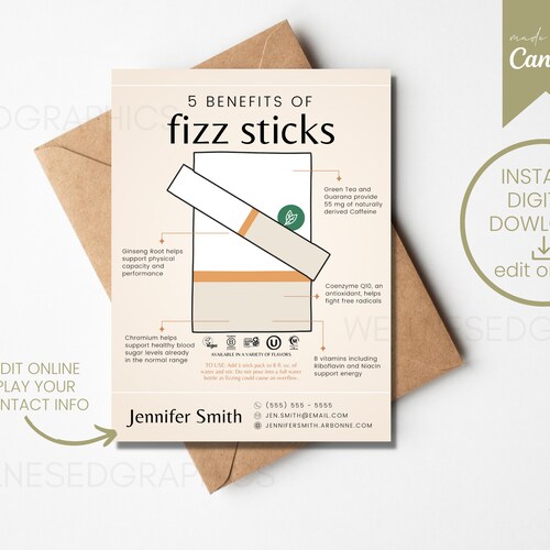 FIZZ SAMPLE CARD Arbonne Inspired Sample Cards 30-day - Etsy
