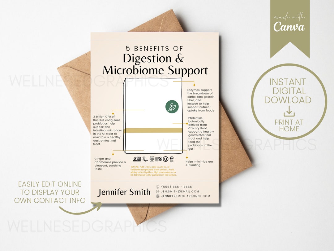 DIGESTION & MICROBIOME Support Sample Card Arbonne Inspired Sample ...
