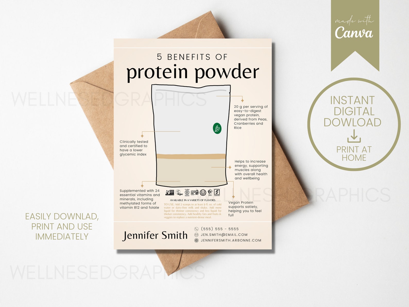 NUTRITION SAMPLE CARD Bundle | Arbonne Inspired | Sample Cards | 30-day ...