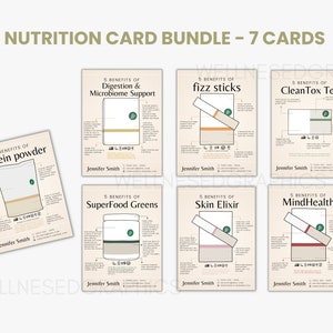 NUTRITION SAMPLE CARD Bundle Arbonne Inspired Sample Cards - Etsy