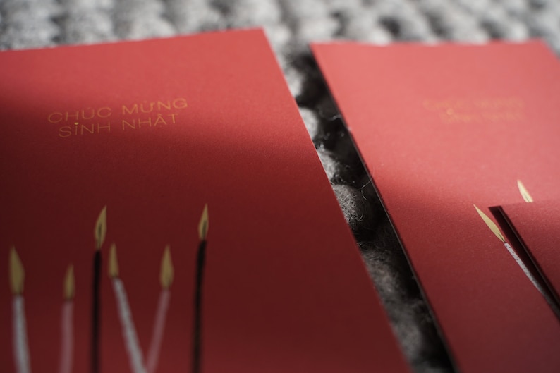 Vietnamese Birthday Card / Vietnamese Birthday Card Birthday Card ...