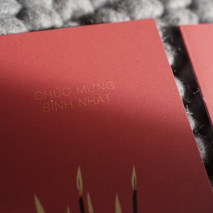 Vietnamese Birthday Card / Vietnamese Birthday Card Birthday Card ...