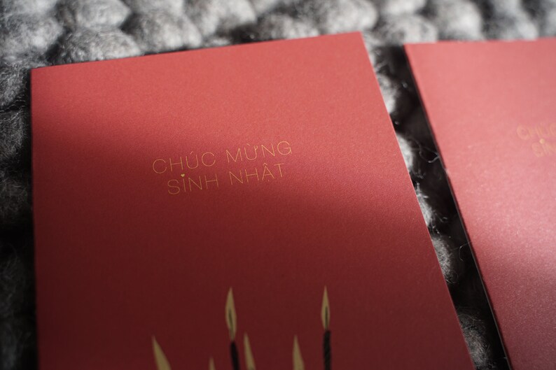 Vietnamese Birthday Card / Vietnamese Birthday Card Birthday Card ...