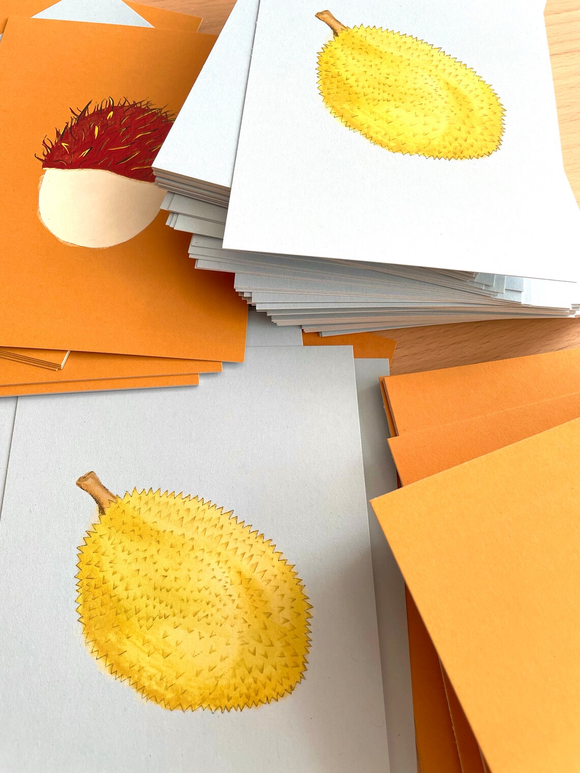 Durian Card | Asian Postcard | Asian Postcard | Vietnamese Fruit ...