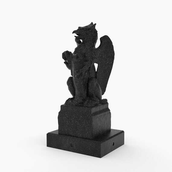 Gargoyle Statue Fence Post Topper 4x4 Post Caps Garden - Etsy