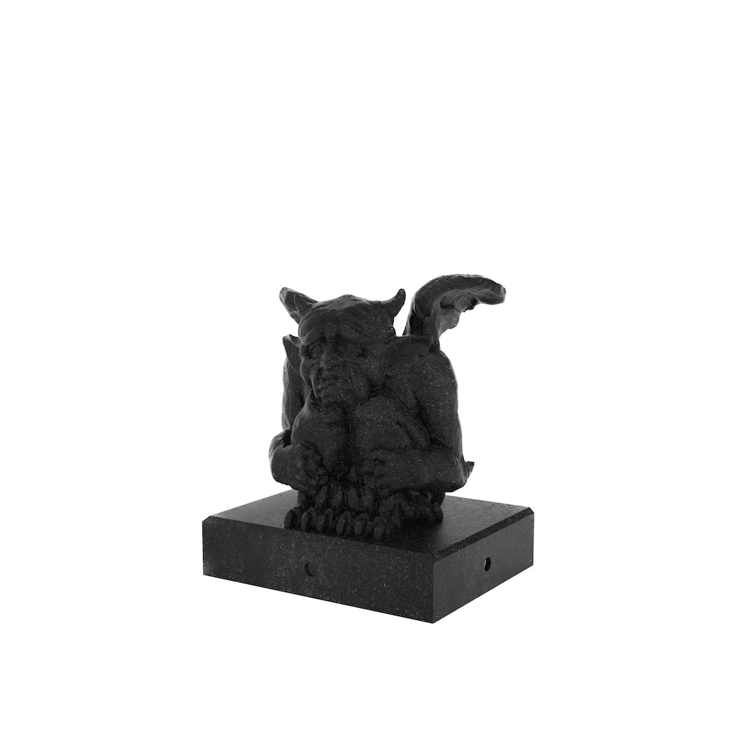 Gargoyle Statue, Fence Post Topper, 4x4 Post Caps, Garden Decor, Garden ...