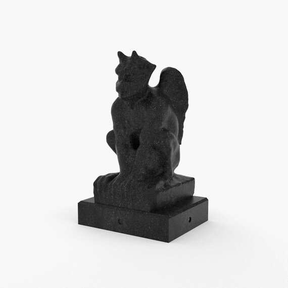 Gargoyle Statue Fence Post Topper 4x4 Post Caps Garden - Etsy