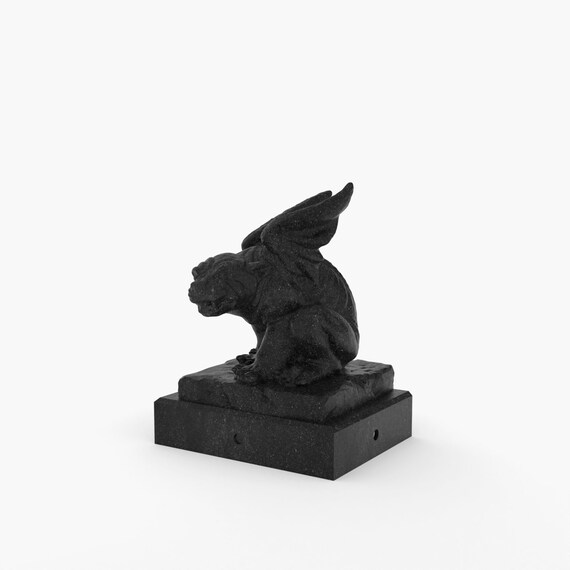Gargoyle Statue Fence Post Topper 4x4 Post Caps Garden - Etsy