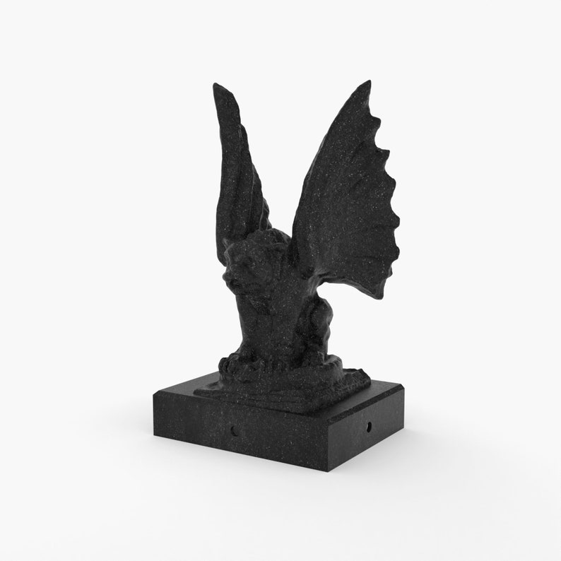Gargoyle Statue Fence Post Topper 4x4 Post Caps Garden - Etsy