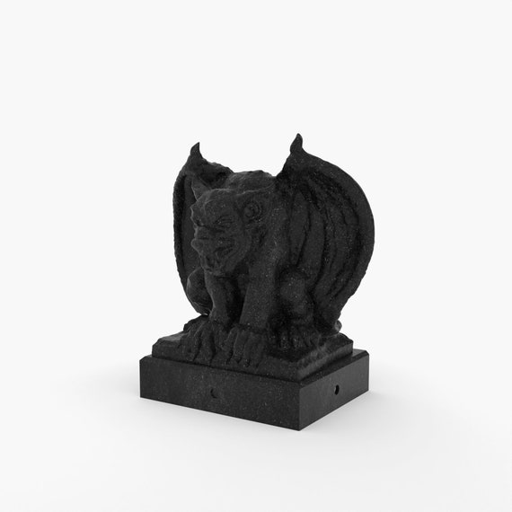 Gargoyle Statue Fence Post Topper 4x4 Post Caps Garden - Etsy