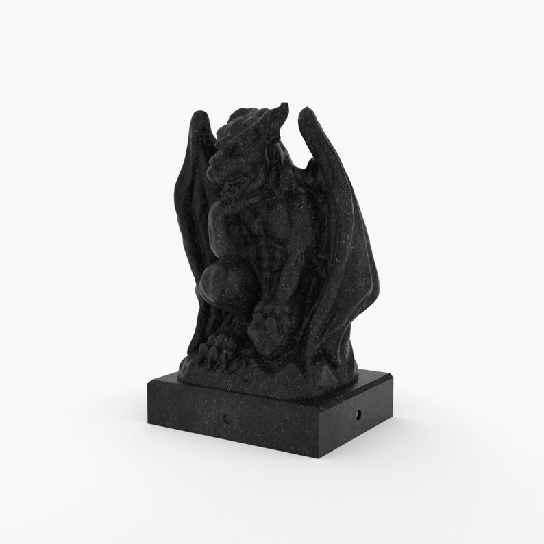 Gargoyle Statue Fence Post Topper 4x4 Post Caps Garden - Etsy