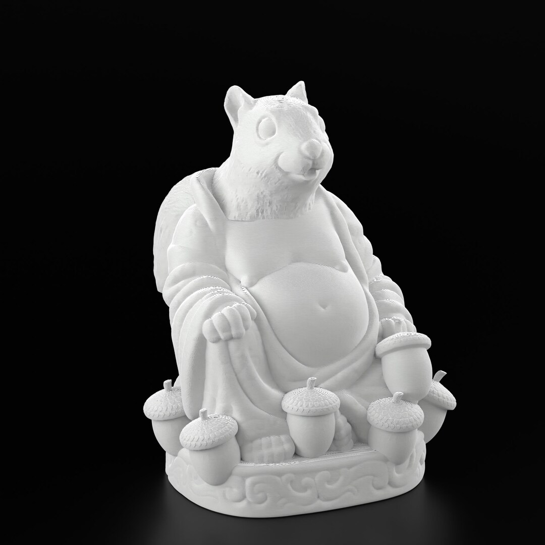 Squirrel Buddha Figurine, Multiple Colors, Treetop Scamper Decor ...