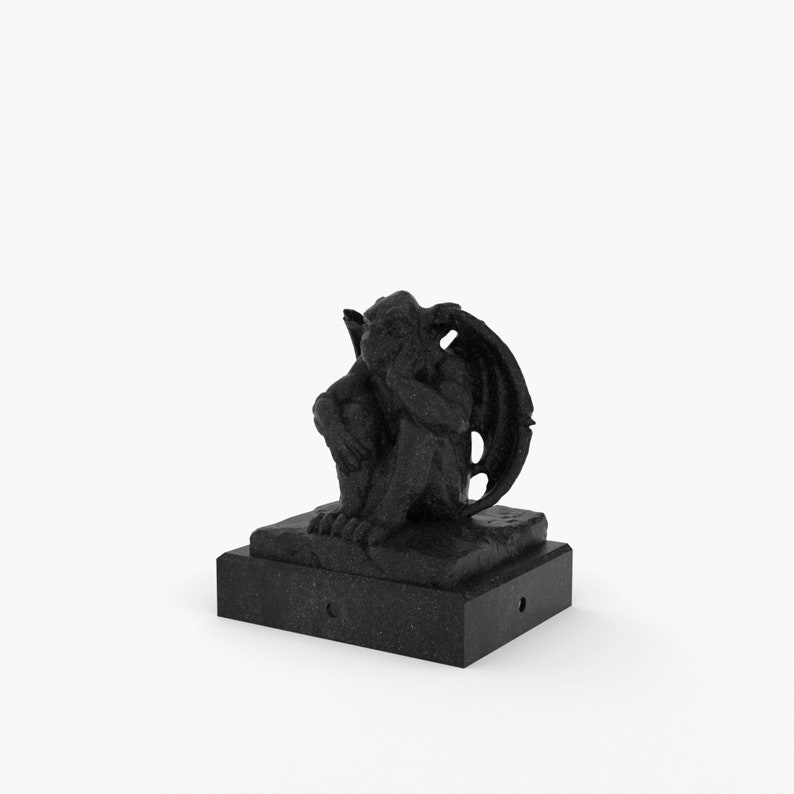 Gargoyle Statue Fence Post Topper 4x4 Post Caps Garden - Etsy