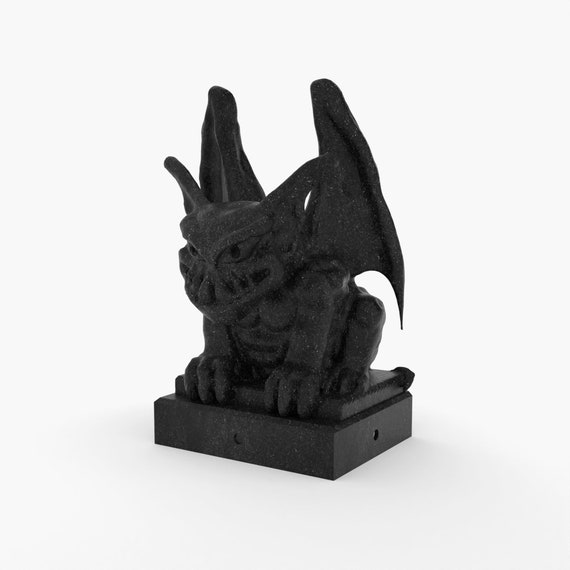 Gargoyle Statue Fence Post Topper 4x4 Post Caps Garden - Etsy
