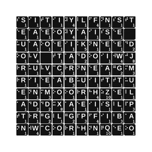 Braille Scrabble, English Braille Alphabet Tiles, 100 Braille Scrabble ...