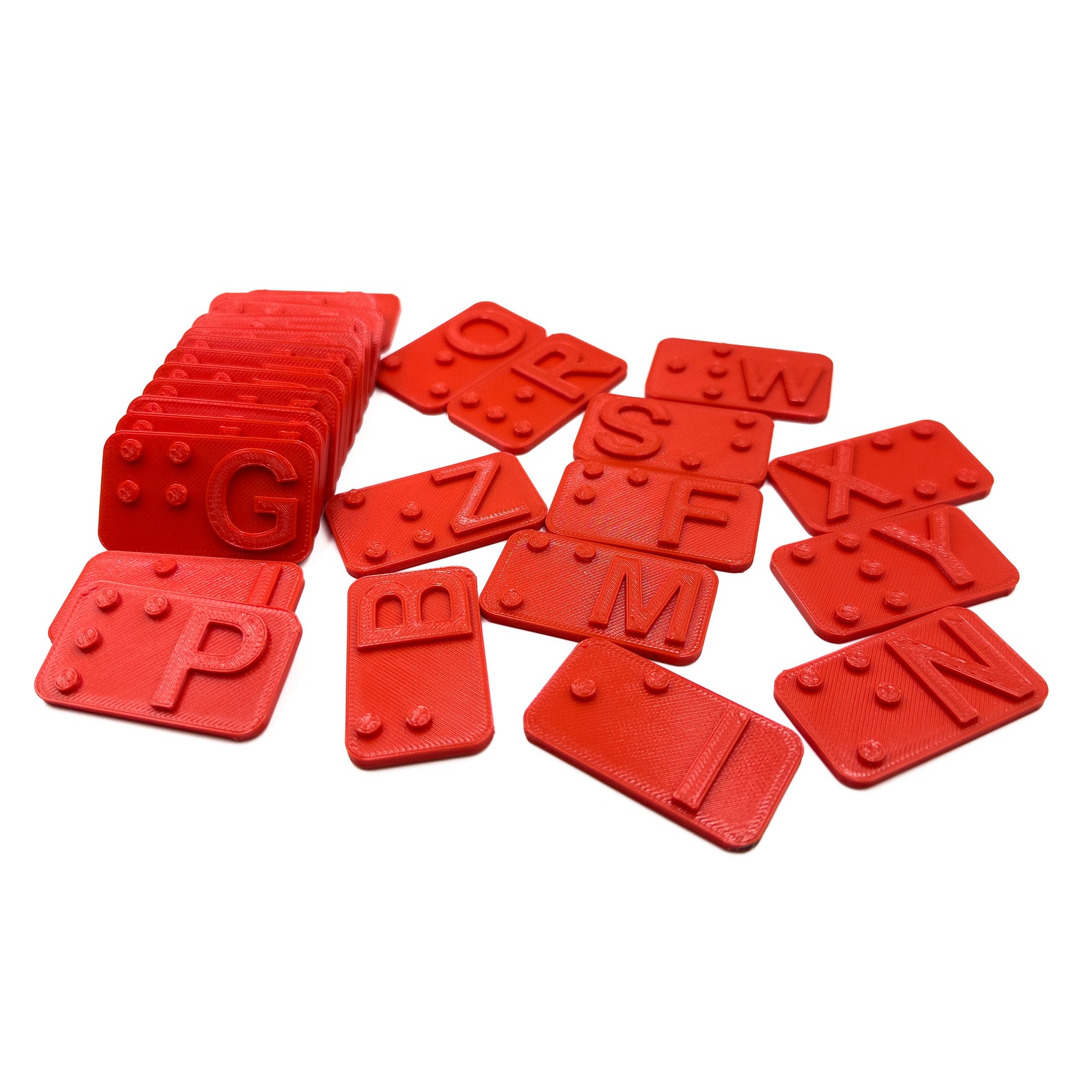 Spanish Braille Alphabet Tiles Learning Aid for Visually - Etsy