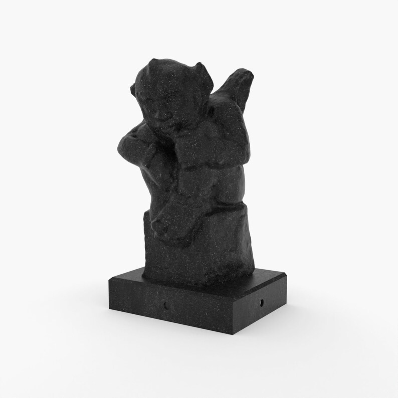 Gargoyle Statue Fence Post Topper 4x4 Post Caps Garden - Etsy