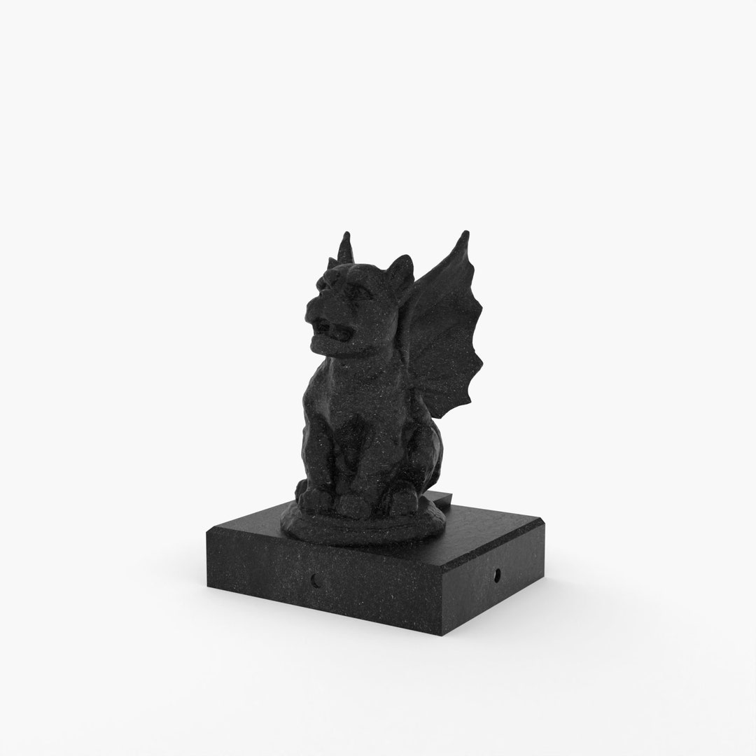 Gargoyle Statue Fence Post Topper 4x4 Post Caps Garden - Etsy