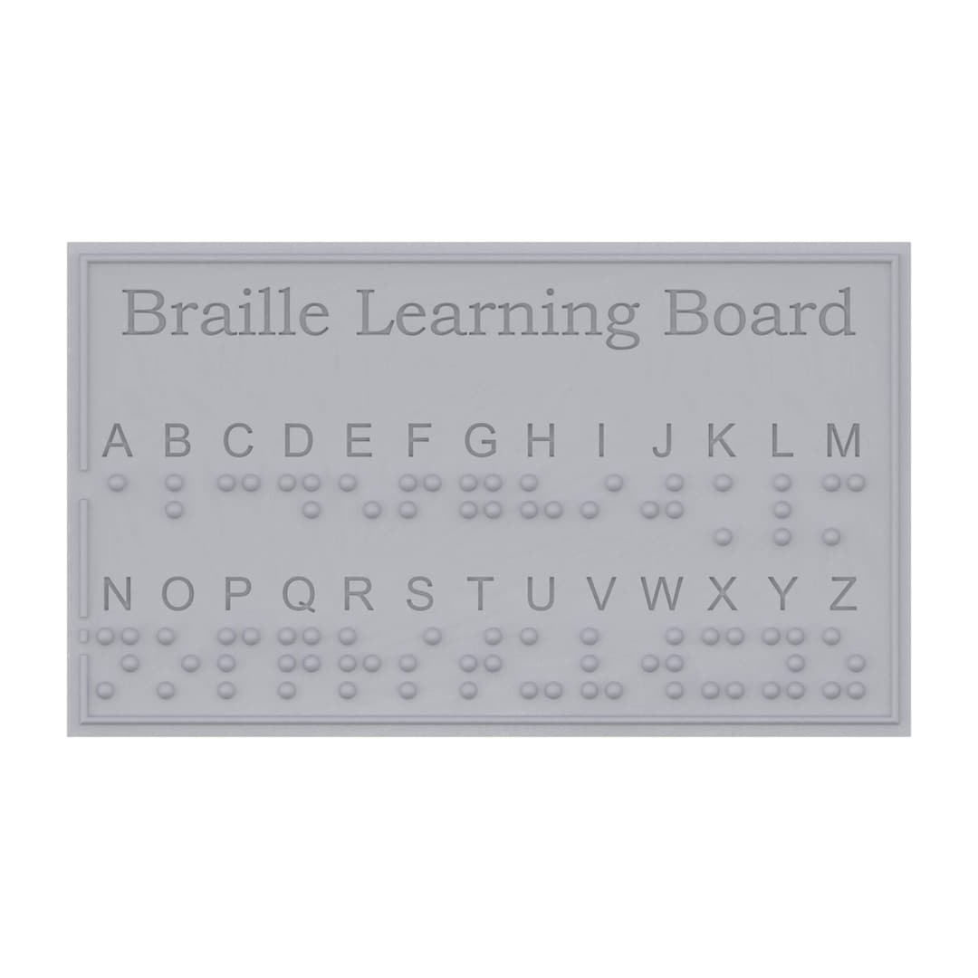 English Braille Alphabet Board, Tactile Learning Toy, Educational Gift ...