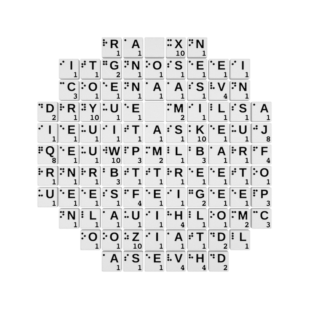 French Braille Scrabble, 102 Braille Scrabble Tiles, Full Kit - Etsy