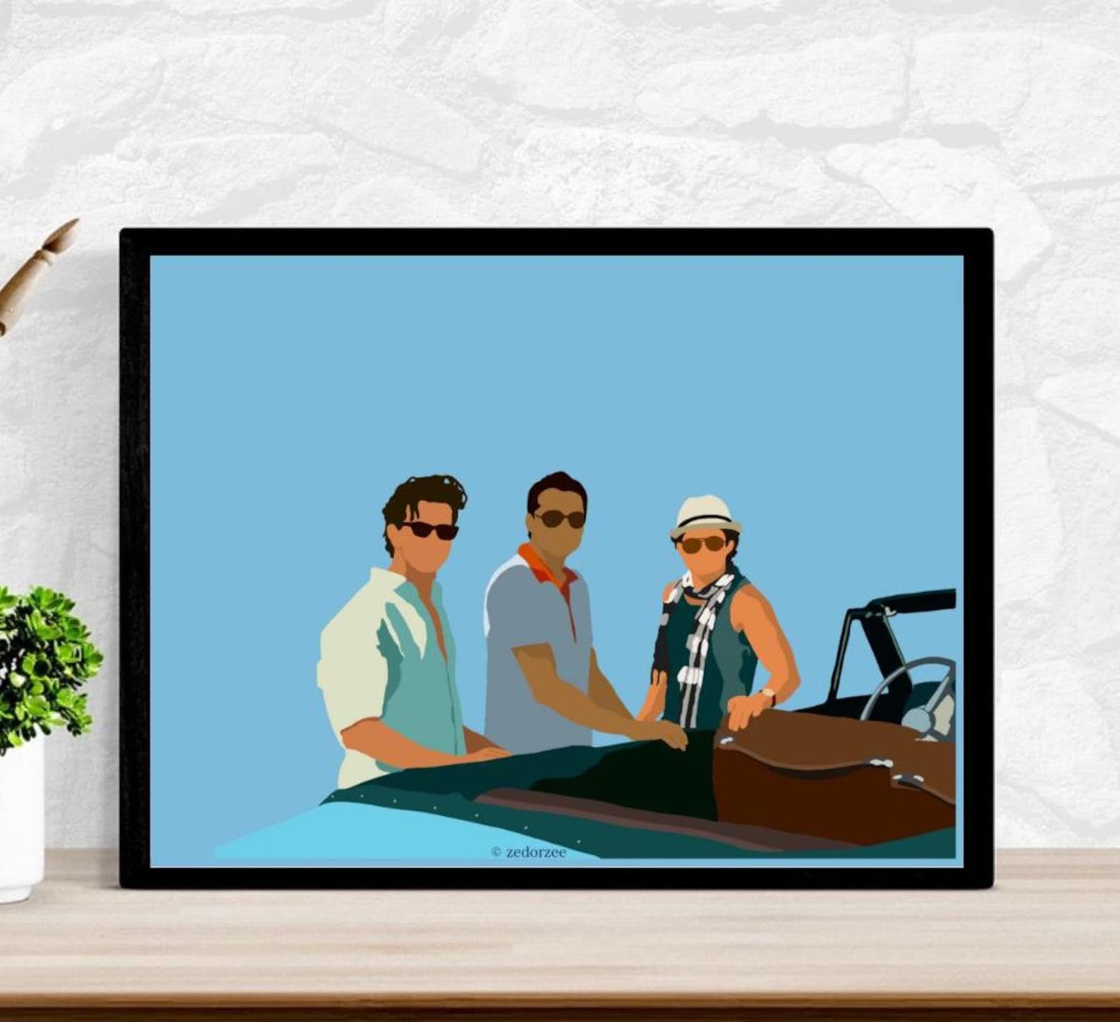 Instant Download, Zindagi Na Milegi Dobara Digital Art Print Out ...