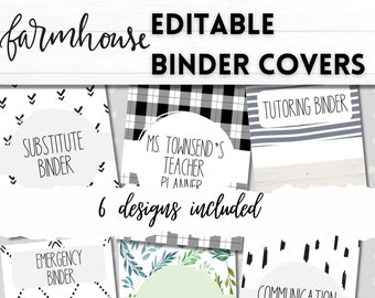 Farmhouse Spines - Etsy