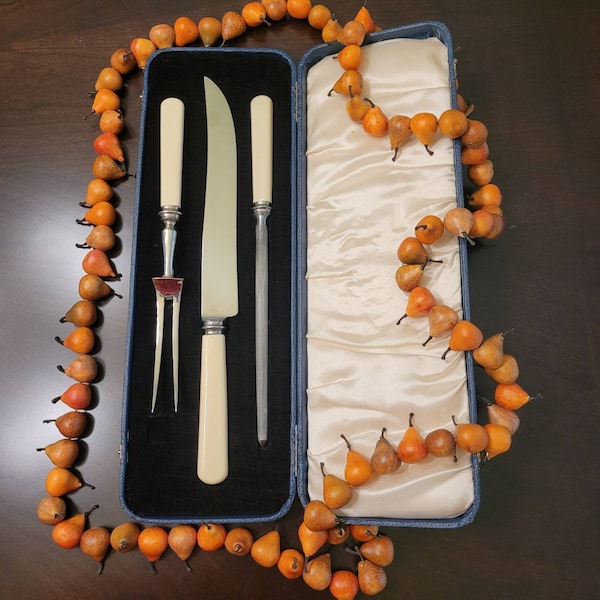 Vintage Carving Set - Etsy