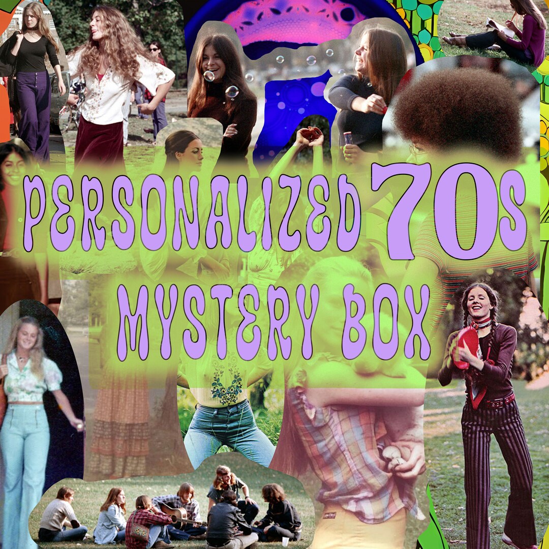 Personalized 70s Aesthetic Clothing Mystery Box Bundle Vintage Retro ...