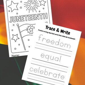 Juneteenth Activity Pack – Educational & Fun Printable for Kids - Etsy