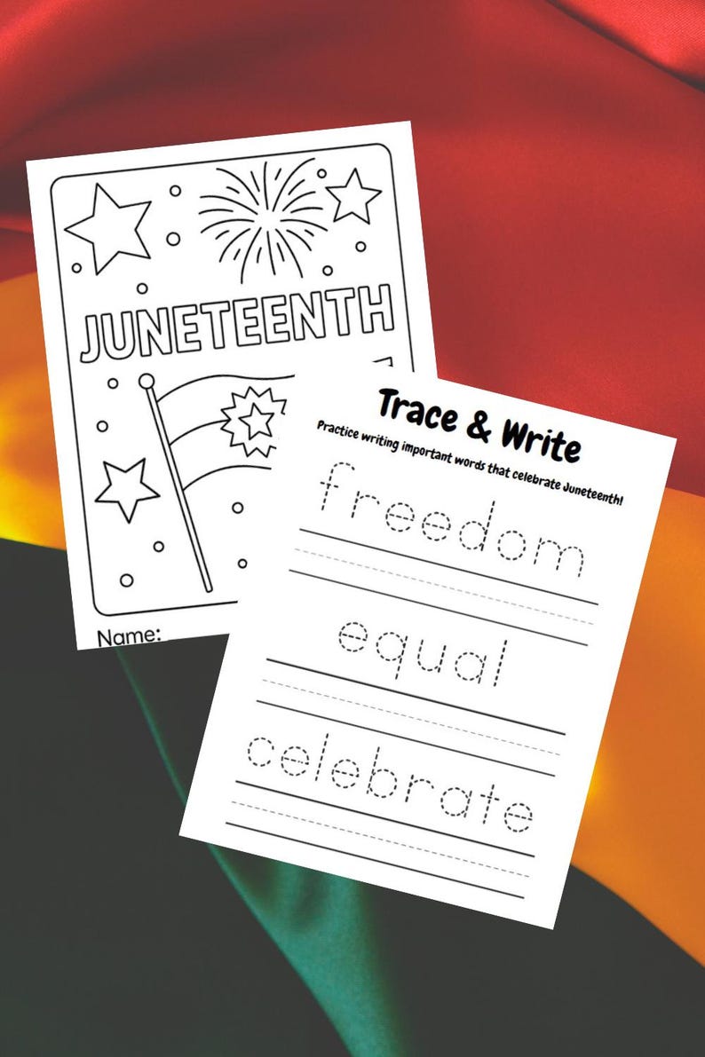 Juneteenth Activity Pack – Educational & Fun Printable for Kids - Etsy