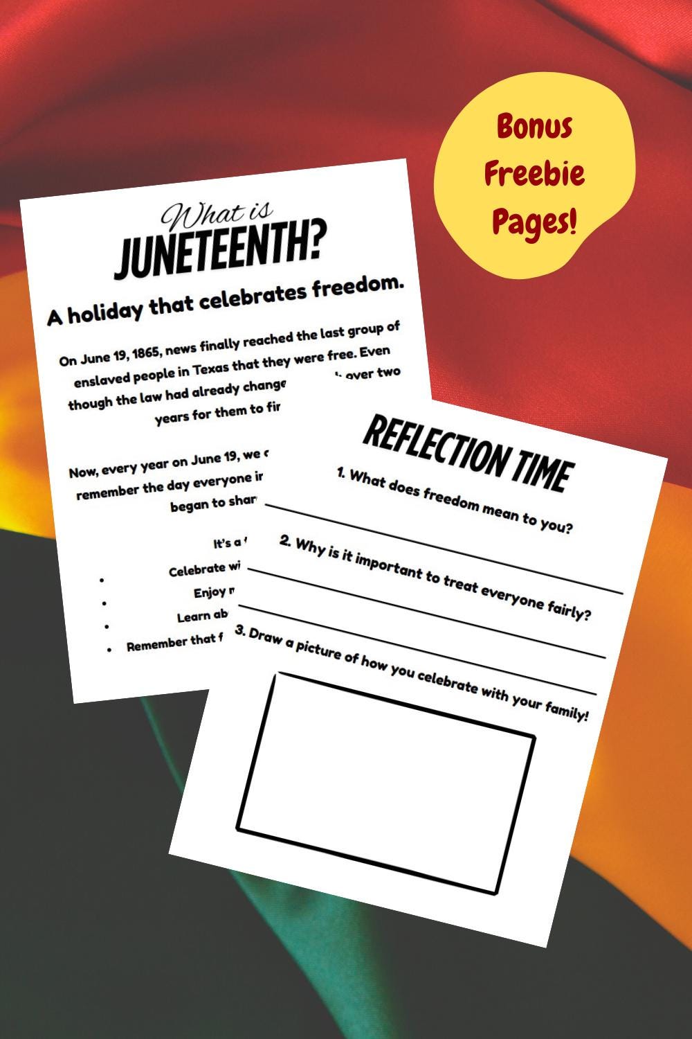Juneteenth Activity Pack – Educational & Fun Printable for Kids - Etsy