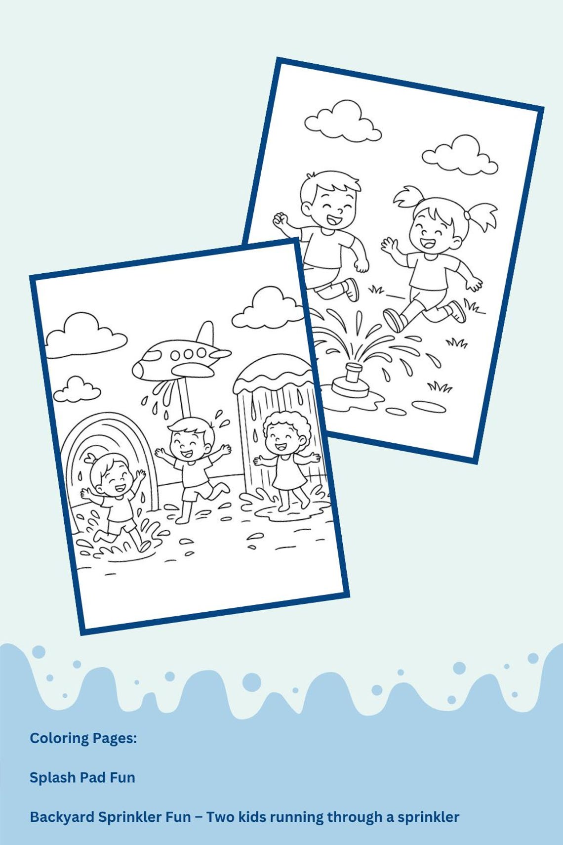 Water Play Activity Pack for Kids | Summer Water Fun Printables | Water ...