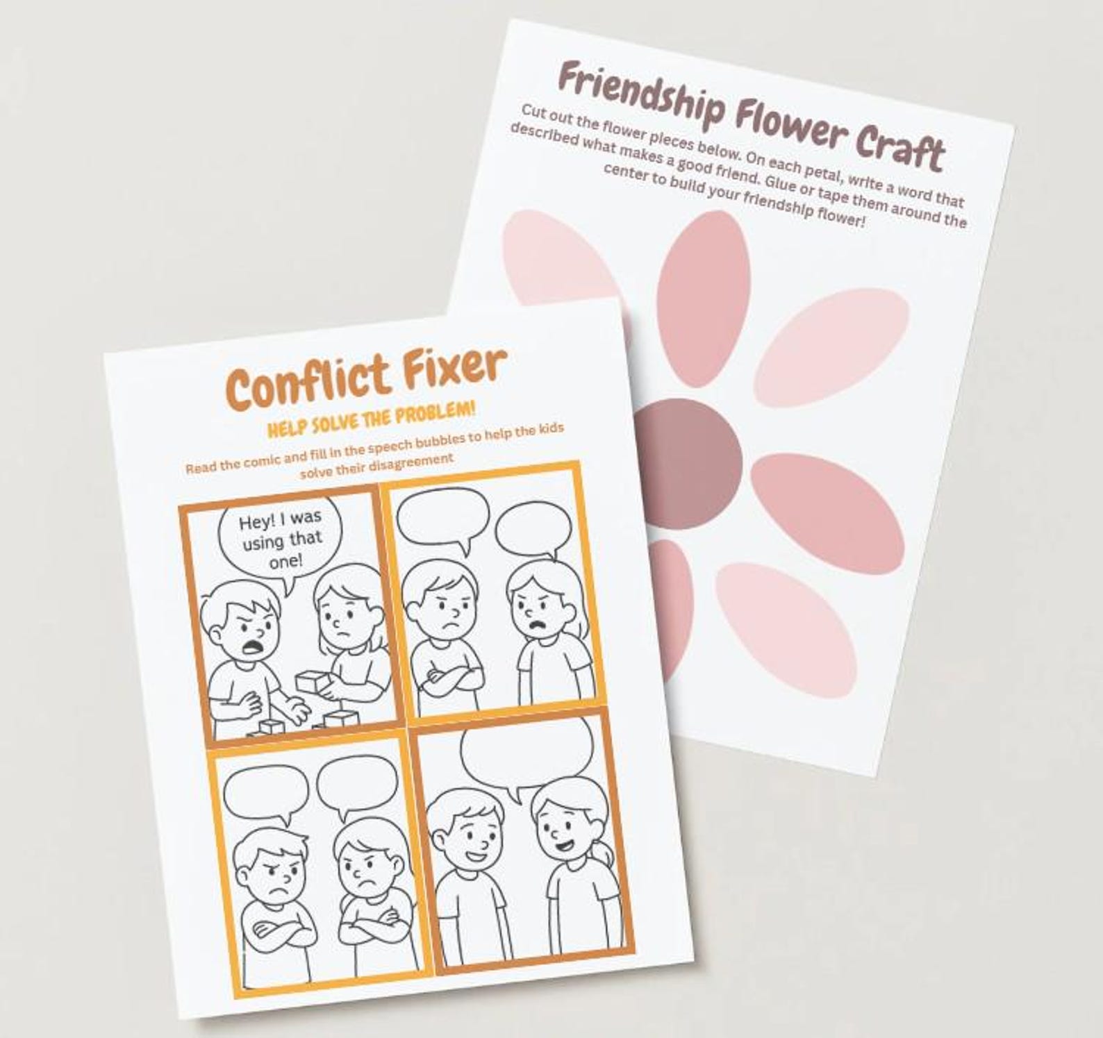 Friendship Activity Pack for Kids | Social Emotional Learning ...