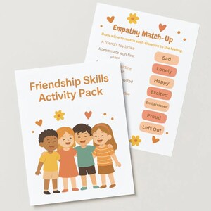 Friendship Activity Pack for Kids | Social Emotional Learning ...
