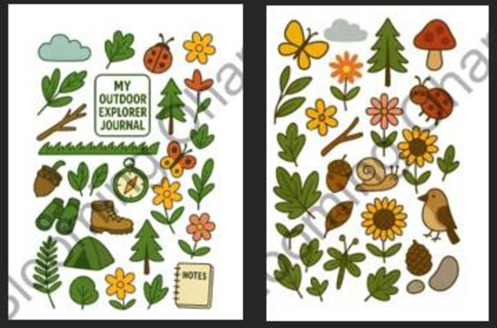 Seasonal Outdoor Activity Kit – Printable Nature Journal & Nature Play ...
