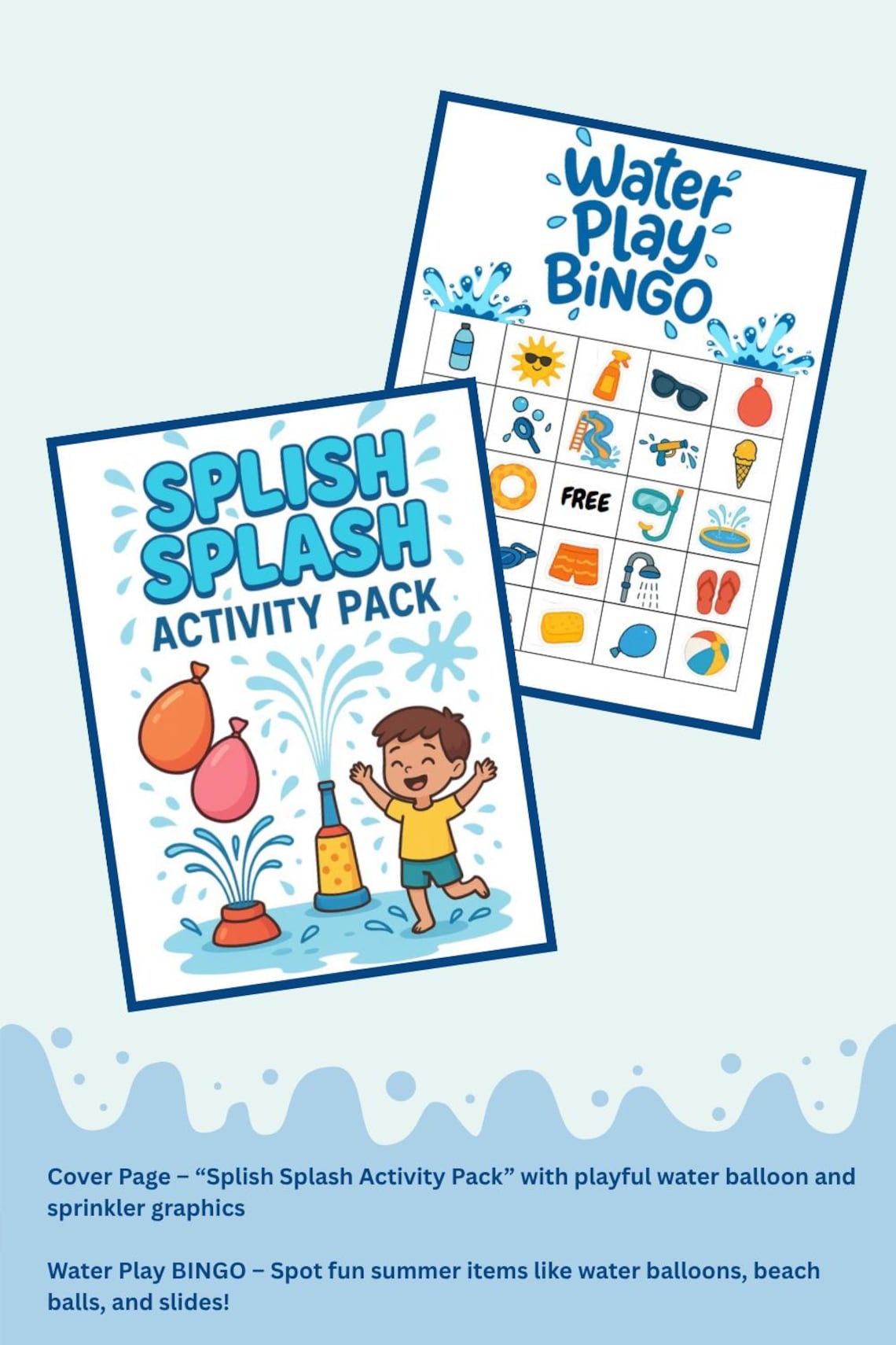 Water Play Activity Pack for Kids | Summer Water Fun Printables | Water ...