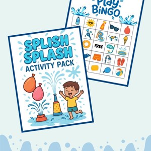Water Play Activity Pack for Kids | Summer Water Fun Printables | Water ...