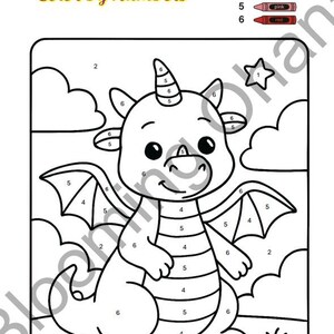 Color by Number Princess/fairytale Worksheets Printable (4 Pack!) - Etsy