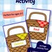 Picnic Color Sorting Activity for Kids | Cut & Paste Printable | Summer ...