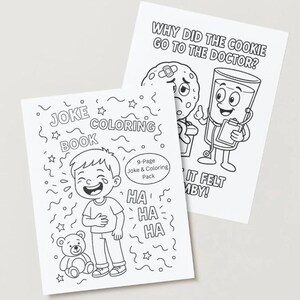 Joke Coloring Book — Printable Fun for Kids! - Etsy