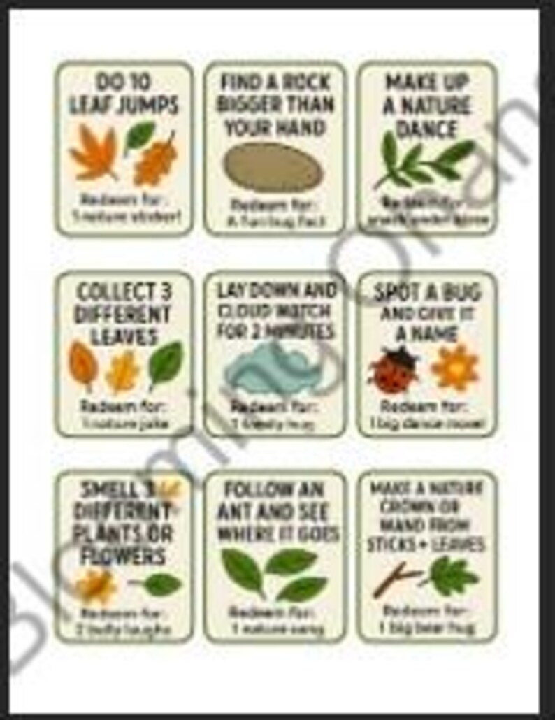Seasonal Outdoor Activity Kit – Printable Nature Journal & Nature Play ...