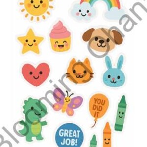 Toddler Themed Stickers – Printable Cut & Paste Activity (2 Sheets ...