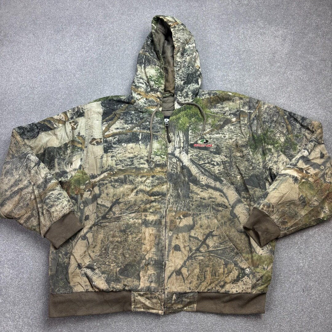 Realtree Jacket Adult XXL Brown Workwear Canvas Camo Hunting Padded ...