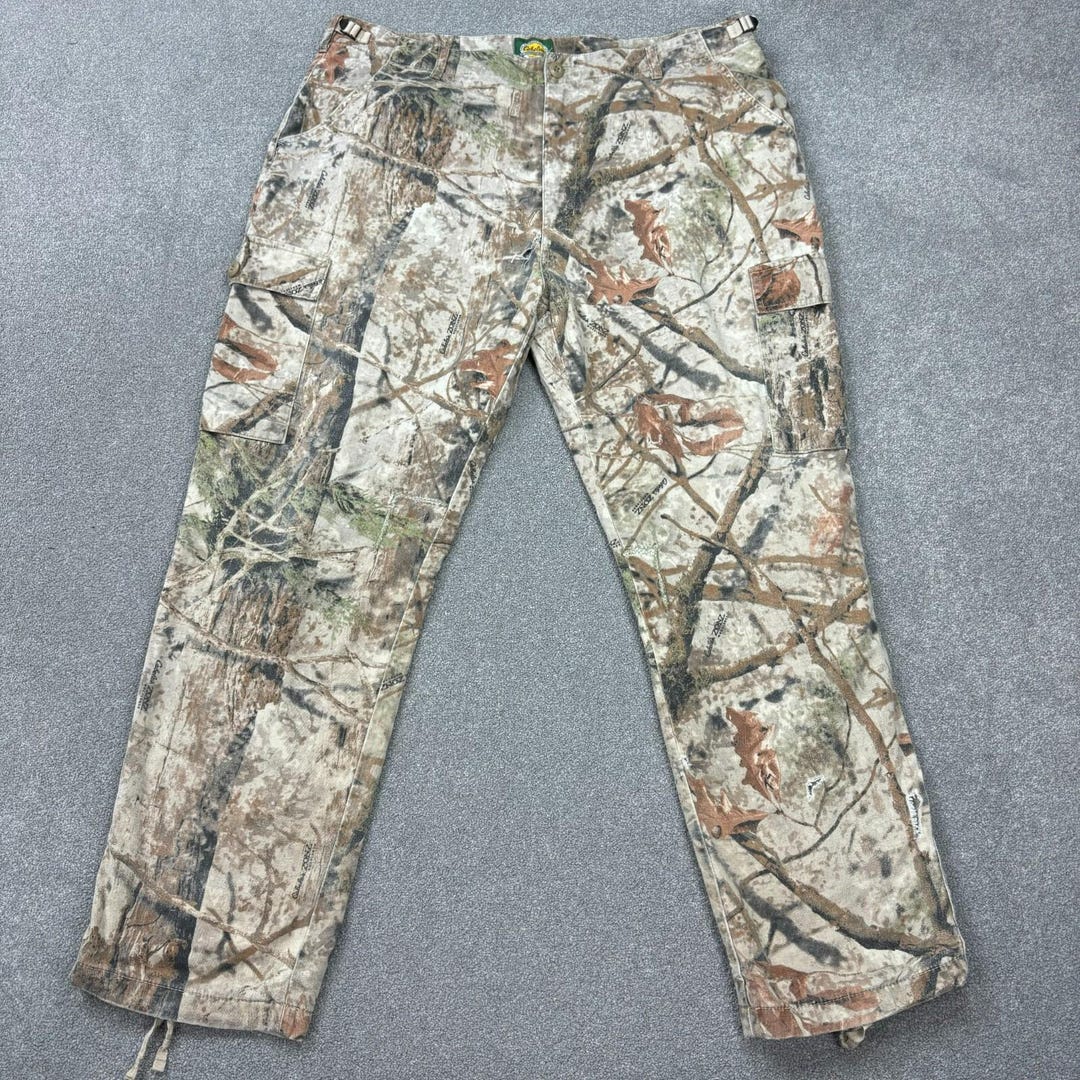 Realtree Trousers Adult 42x30 Brown Carpenter Camo Y2K Canvas Workwear ...