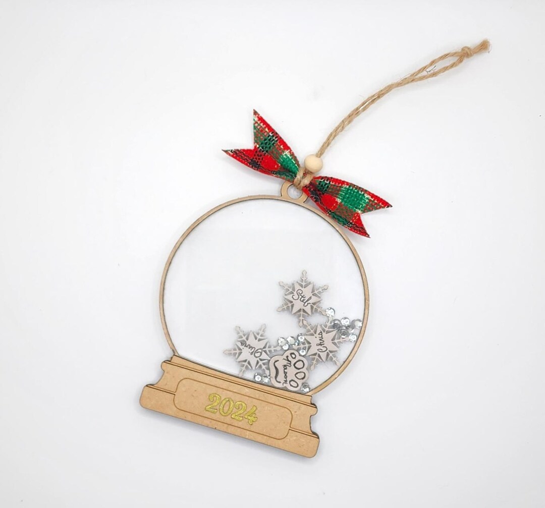 Custom Snow Globe Shaker Ornament - Etsy